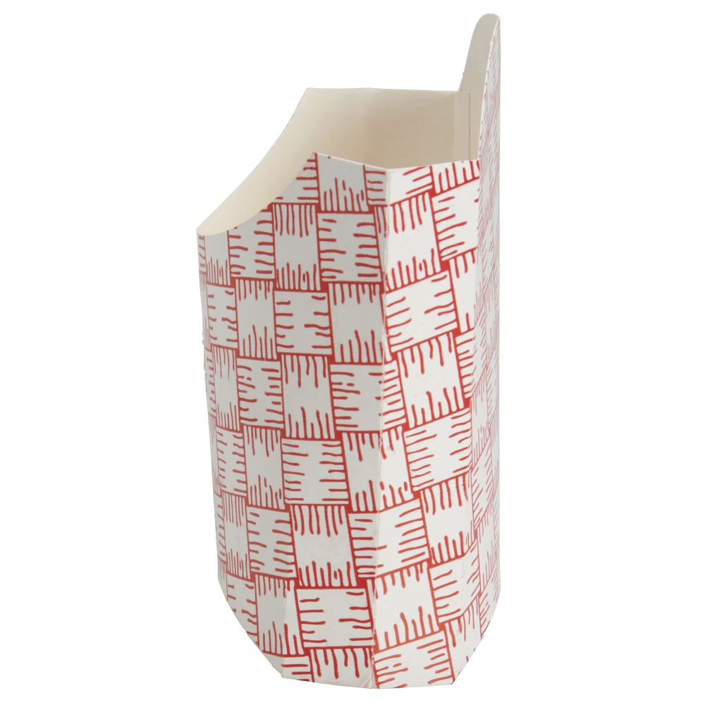 Dixie FF2RP Red Plaid French Fry Carton, Medium - 3 3/4"L x 2 13/100"W ...