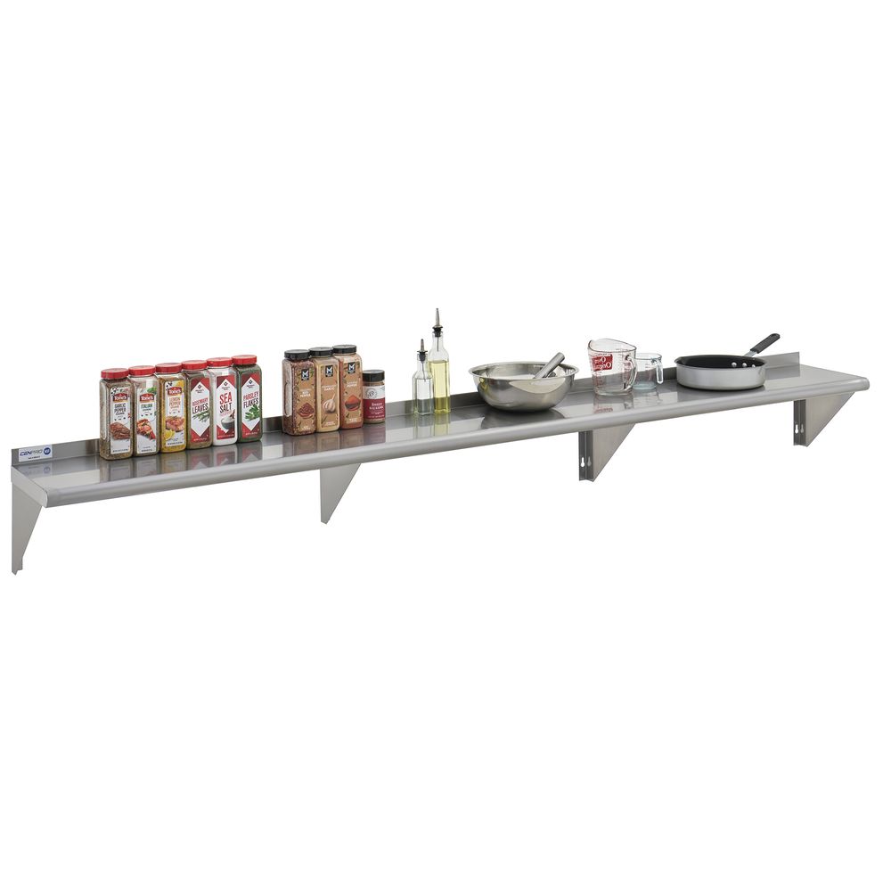 CenPro 29N-017 Stainless Steel Wall Shelf - 12"D x 96"W x 13"H