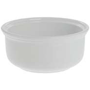 Steelite 3 Liter Round White Ceramic Casserole Dish - 9 1/2"Dia x 4 1/2"H