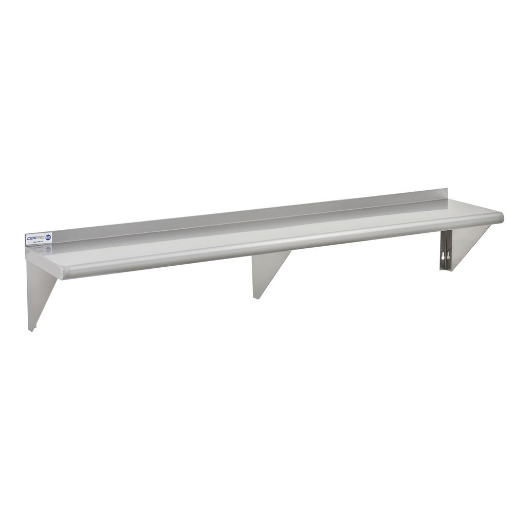 CenPro 29N-022 Solid Stainless Steel Wall Shelf - 15"D x 72"W x 13"H