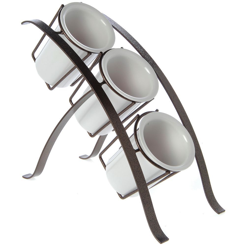 Expressly HUBERT® 3-Tier Black Wire Pitcher Rack -16"L x 8"D x 16"H