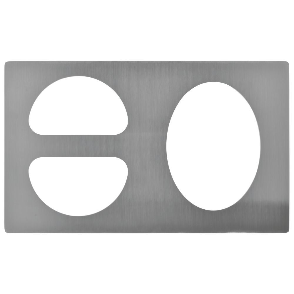 Vollrath Miramar® 1/2 Size Solid Stainless Steel Template - 21 1/8"L x ...