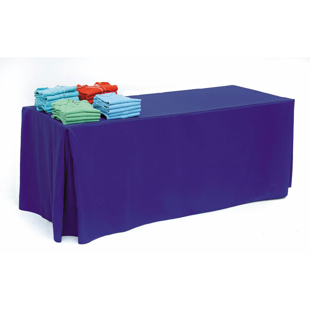Purple Pleated Tablecloths for 8ft Tables