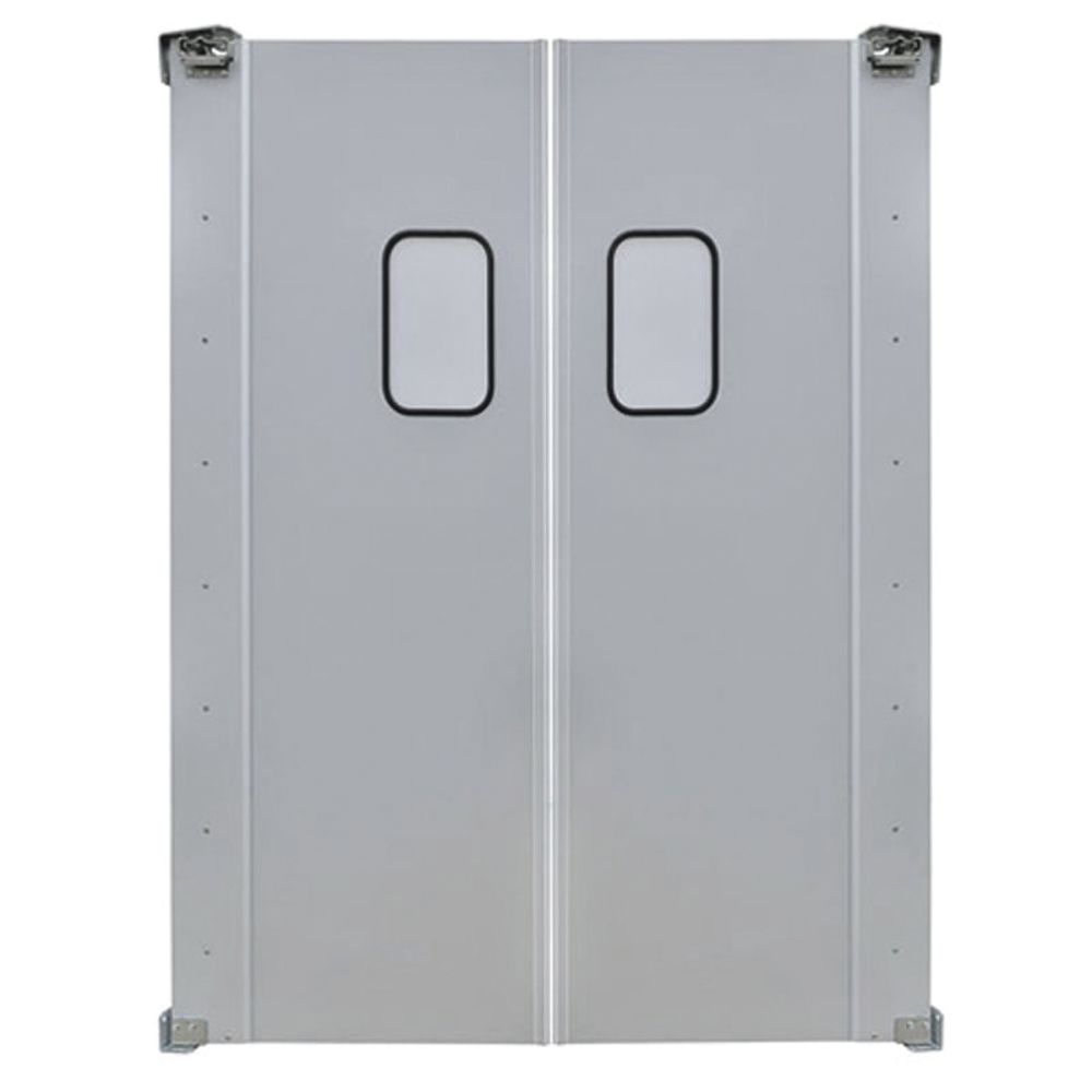 Kratos 28W-254 Double Aluminum Swinging Traffic Door with 9" x 14 ...