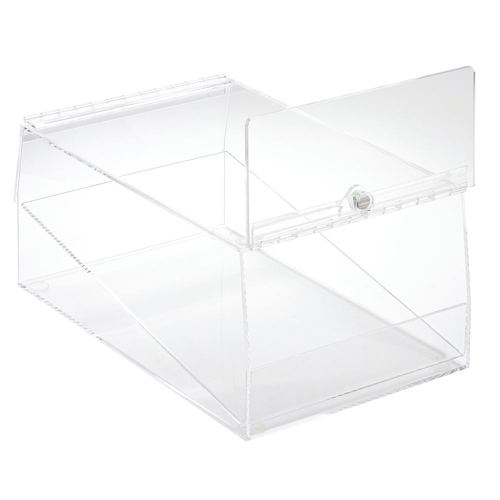 Cal-Mil Clear Polypropylene Gravity Feed Box - 10"L x 15 1/2"D x 6 7/8"H