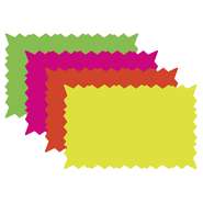 Ready Flow Rectangular Assorted Fluorescent Starburst Sign Cards - 11"L ...