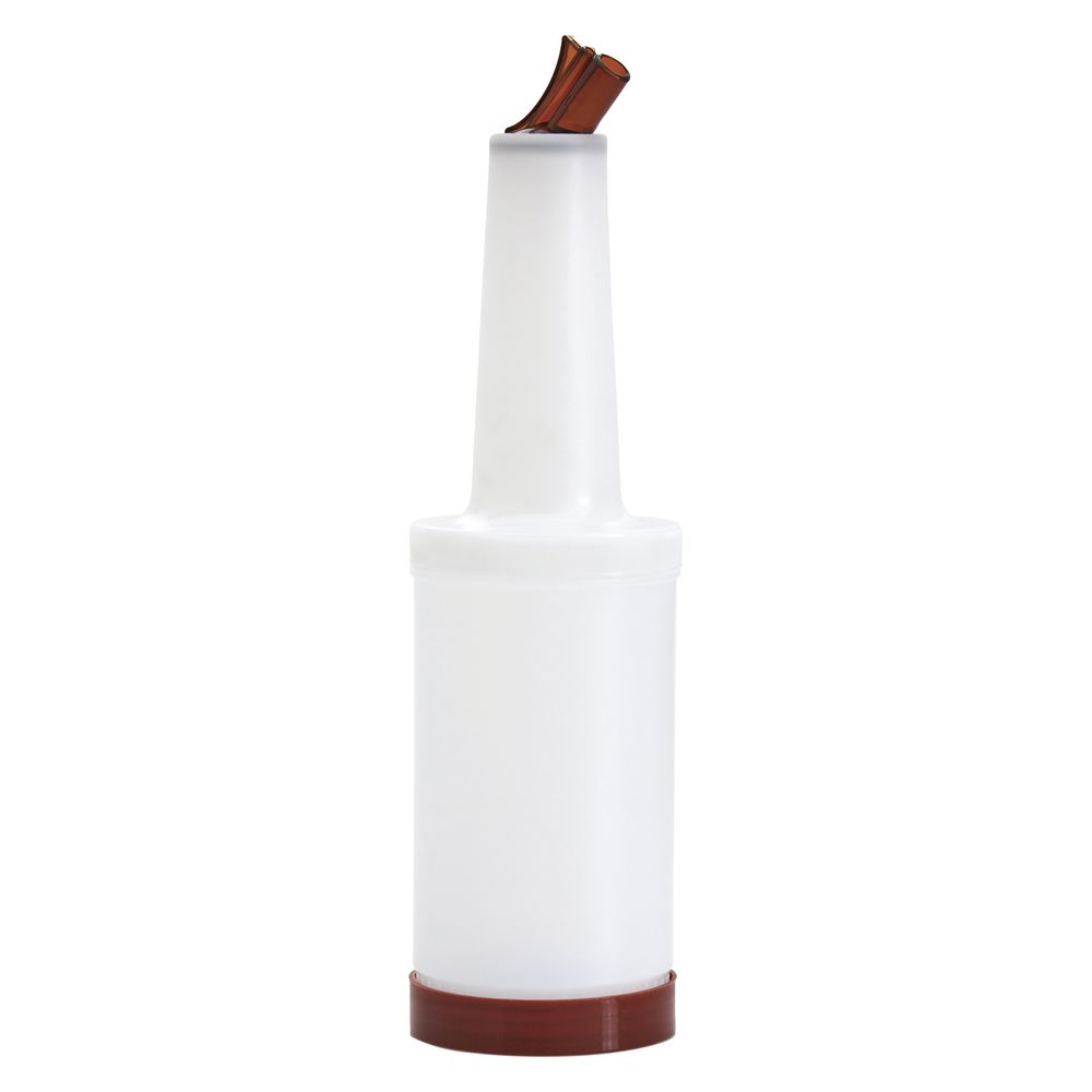 HUBERT® Polyethylene Plastic Pour Bottle, Brown - 3 1/2"Dia x 13 1/2"H