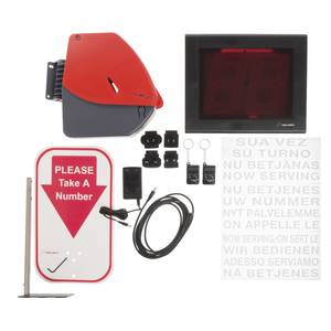 Take-A-Number 2-Digit Wireless LED Display - 12"L x 2"D x 9 3/4"H