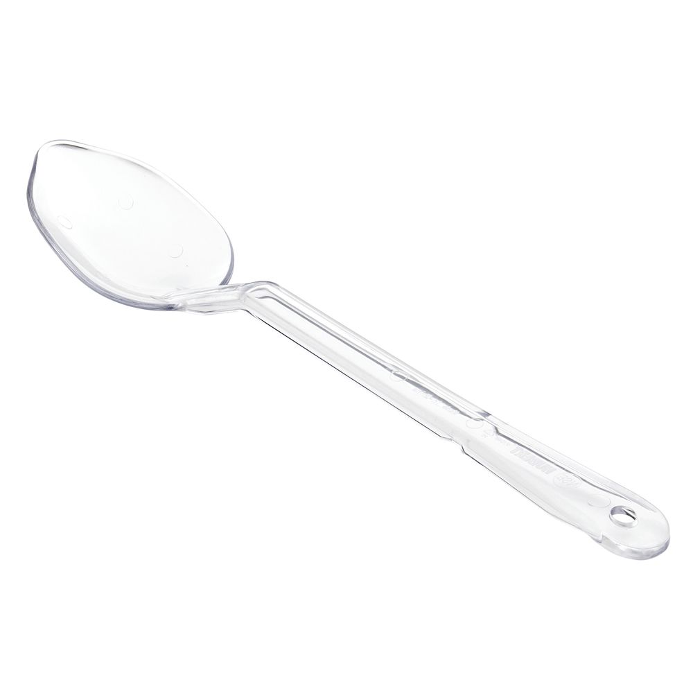 HUBERT® Brand Buffet Serving Spoon, Perforated, Black - 13"L