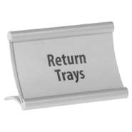 Return Trays Sign