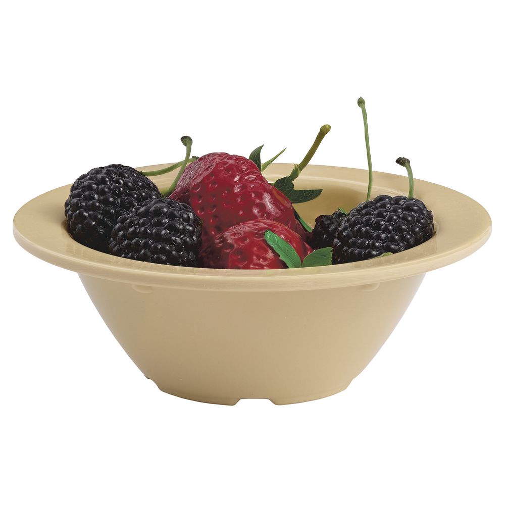 Winco 5 Oz. Tan Melamine Fruit Bowl