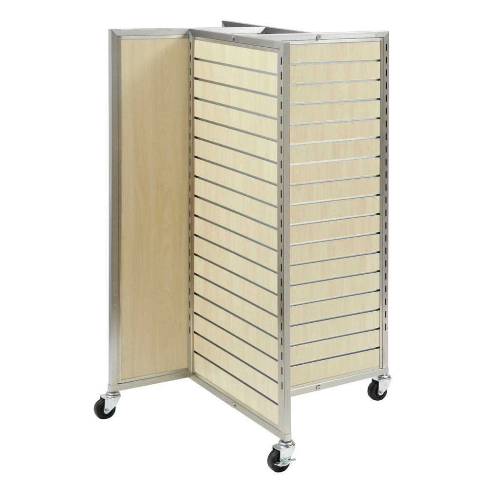 Maple Pinwheel Slatwall Display Fixture