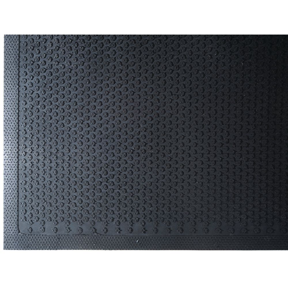 M+A Black Nitrile Safety Scrape™ Traction Mat - 3'L x 2'W x 1/8"H