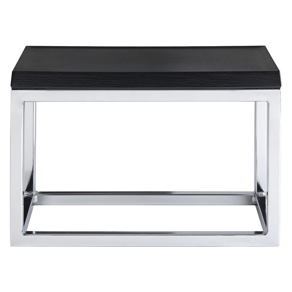 Expressly Hubert® Cerve Collection Rectangular Chrome Riser with Black ...