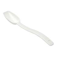 HUBERT® Polycarbonate Buffet Spoon, White - 8"L