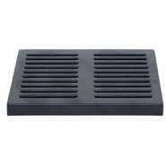 Delfin Slotted Black ABS Modular Case Riser - 24"L x 20"W x 2"H