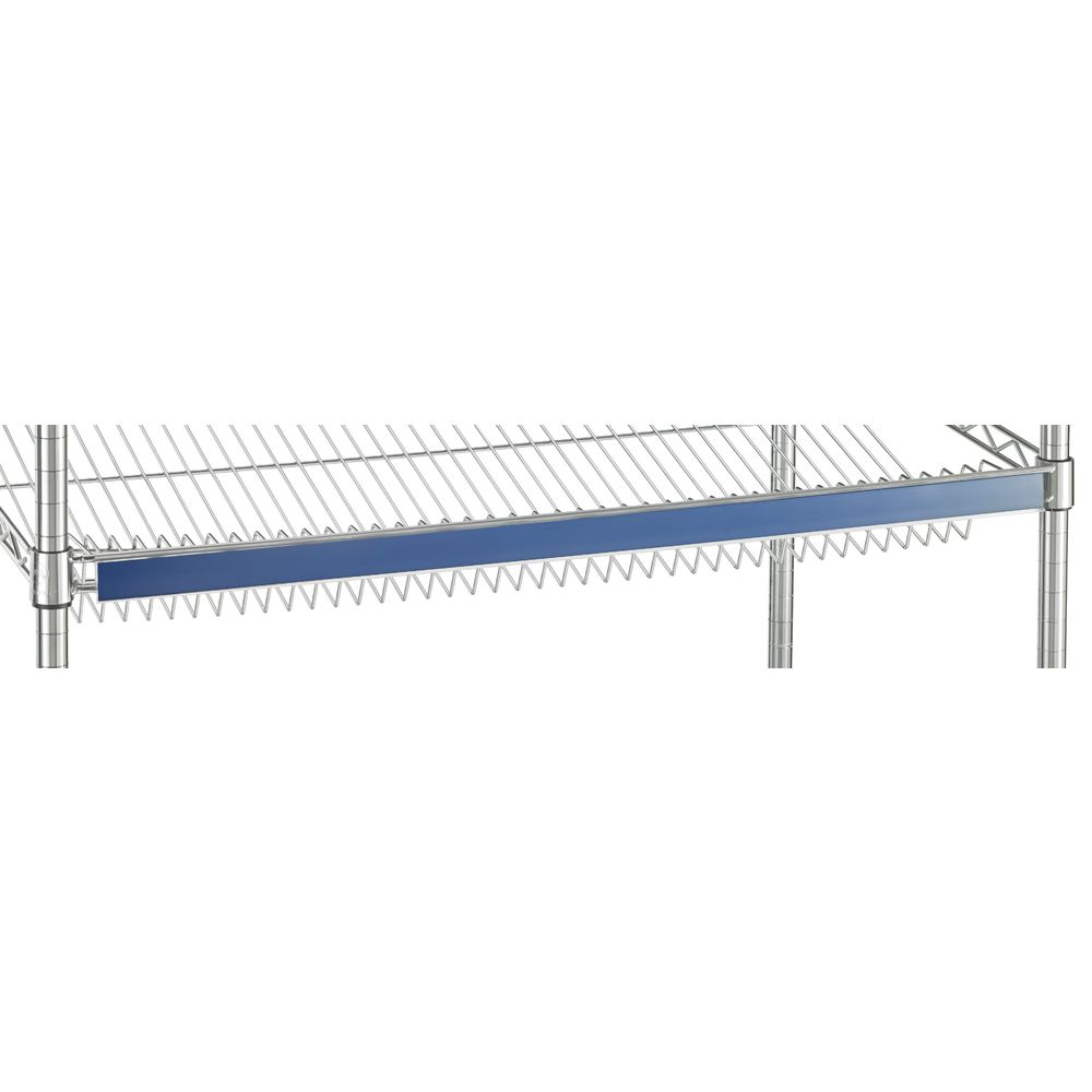 HUBERT® Metro Clear Shelving Strip, Hinged - 32 1/2"L x 1 1/2"H