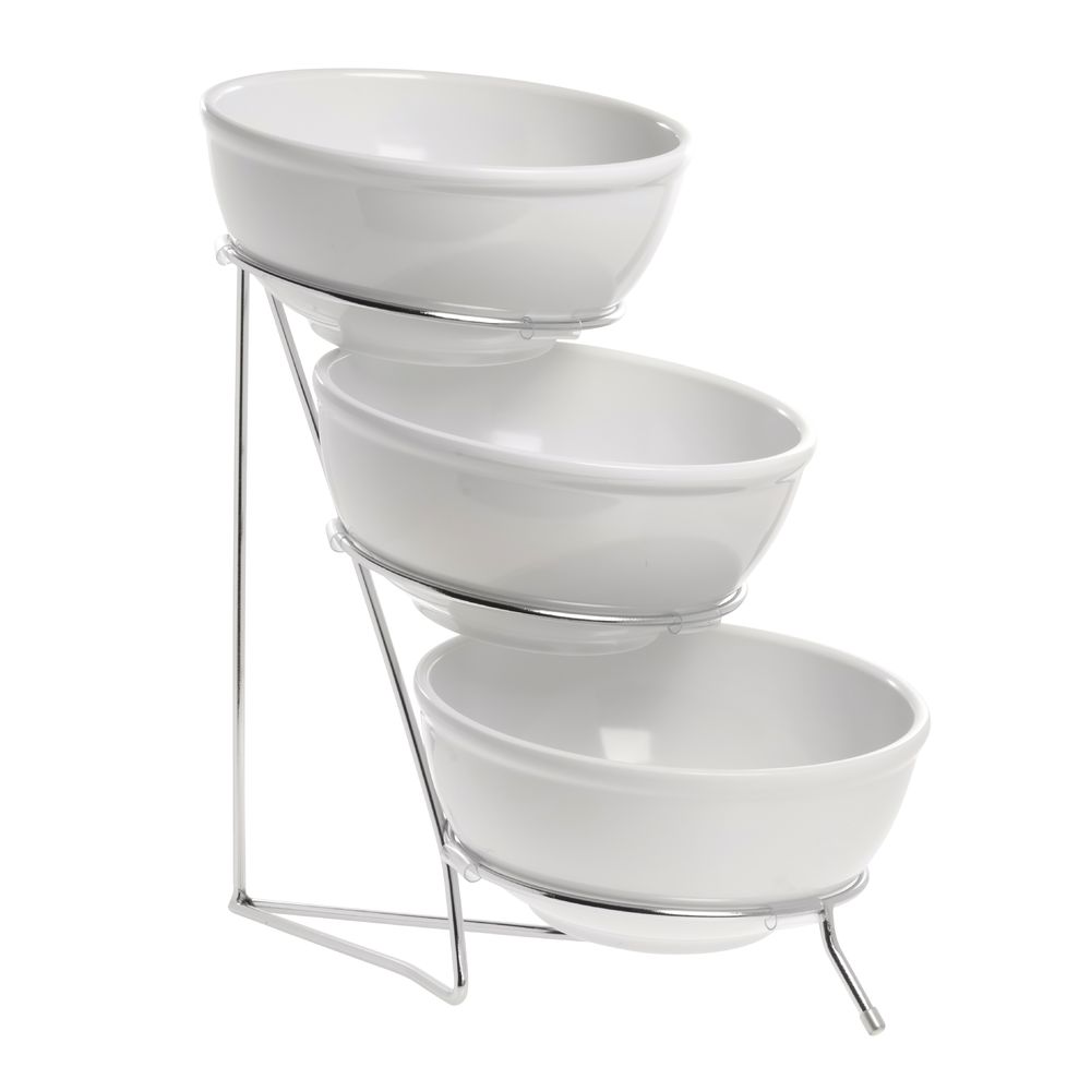 Expressly Hubert® Large Black Wire Bowl Display Stand - 10 3/4"L x 18"W ...