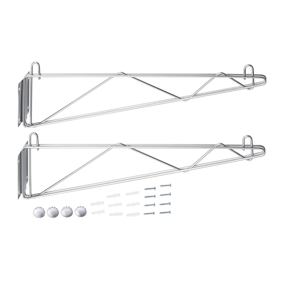 CenPro 30V-118 Wall Mounting Brackets for CenPro Chrome Wire Shelving ...