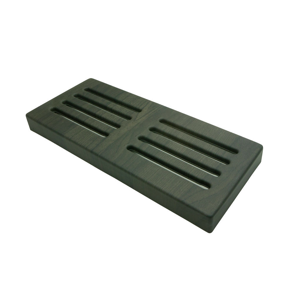 Delfin Slotted Black ABS Modular Case Riser - 24"L x 10"W x 2"H