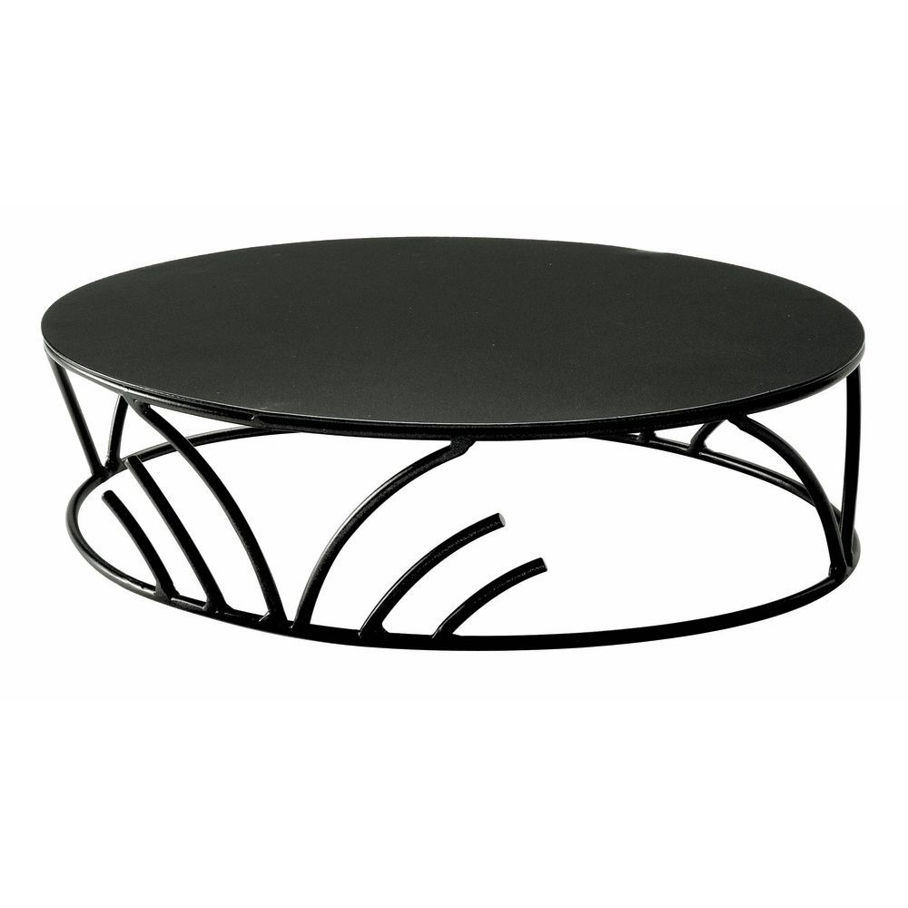 Expressly HUBERT® Square Mango Wood and Black Iron Slant Riser -12"L x ...