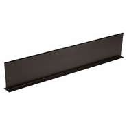 Jet Plastics T Shape Black Plastic Divider - 36"L x 7"H