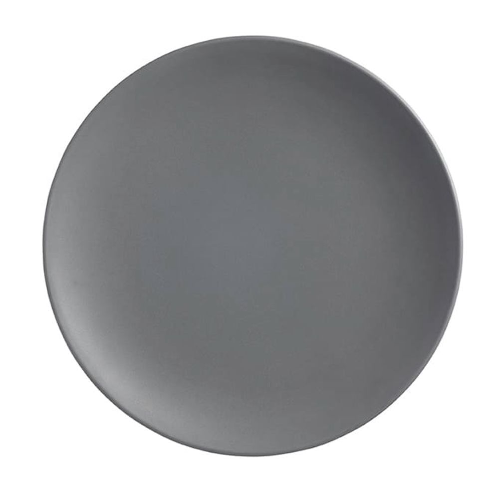 American Metalcraft COUPE PLATE, MEL, RD, GREY, MATTE, 9" L