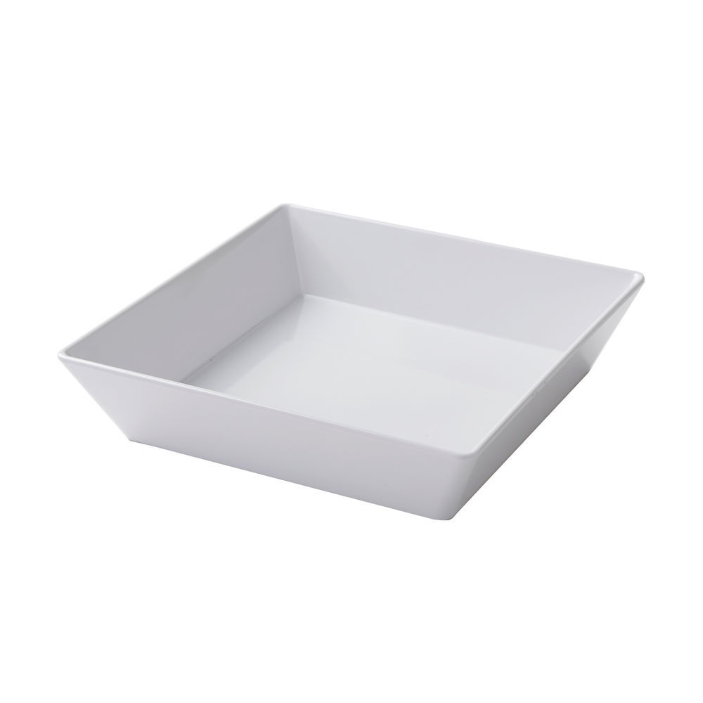 American Metalcraft Melamine Bowl, Square-Shallow, 64 Oz.
