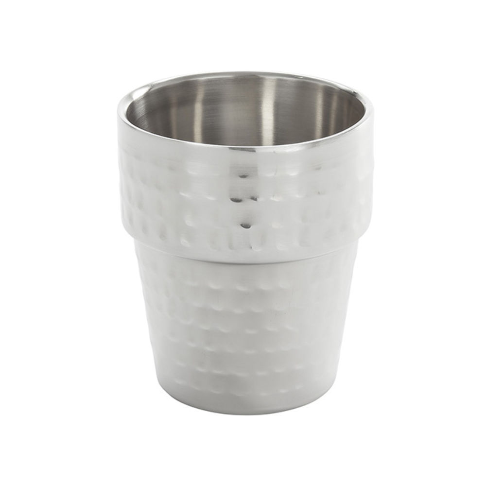 American Metalcraft FRY CUP, STACKABLE, HAMMERED, 10 OZ.
