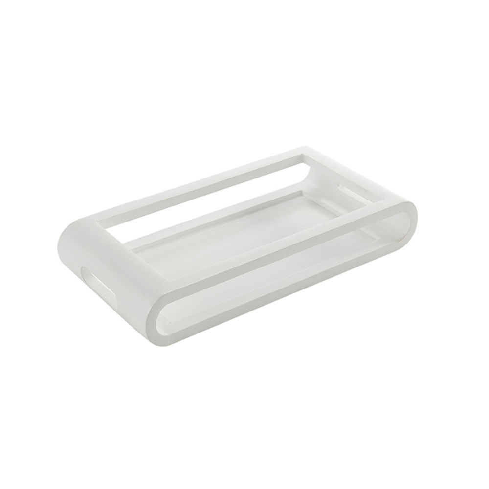 American Metalcraft SERVING TRAY, WOOD, WHITE, 17-1/4" L