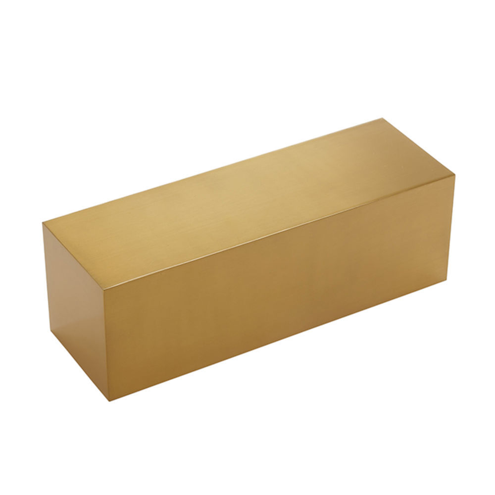 American Metalcraft RISER, SS, GOLD, CUBE, 12" H