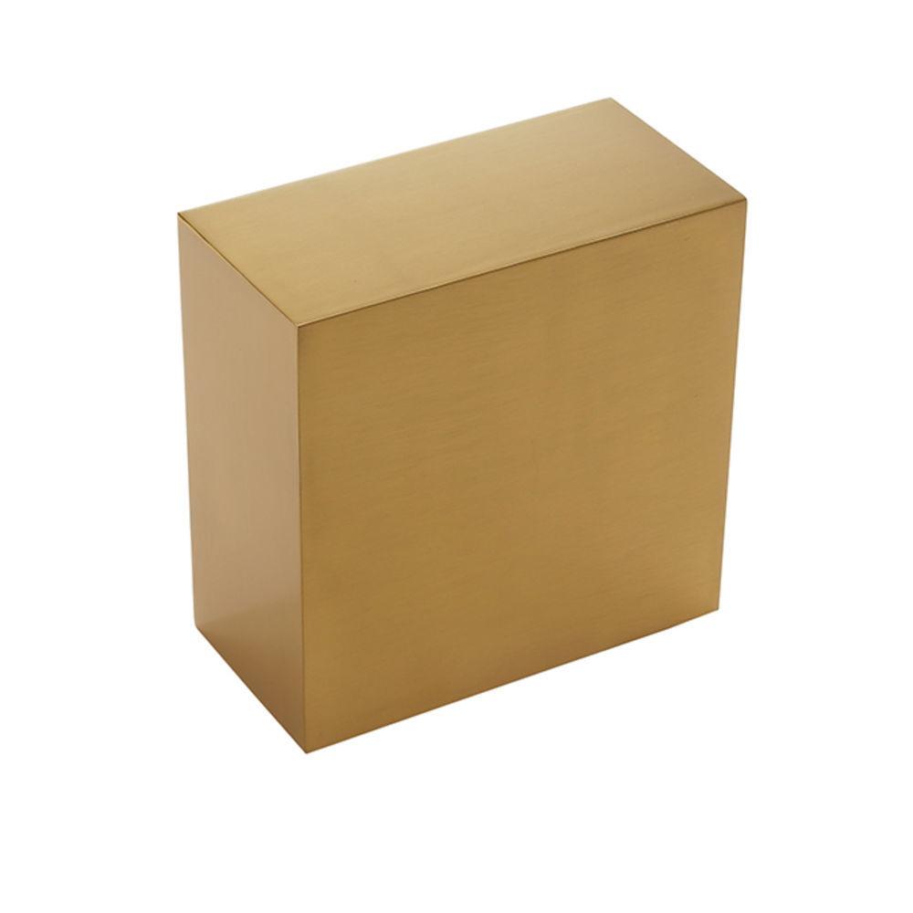 American Metalcraft RISER, SS, GOLD, CUBE, 4" H