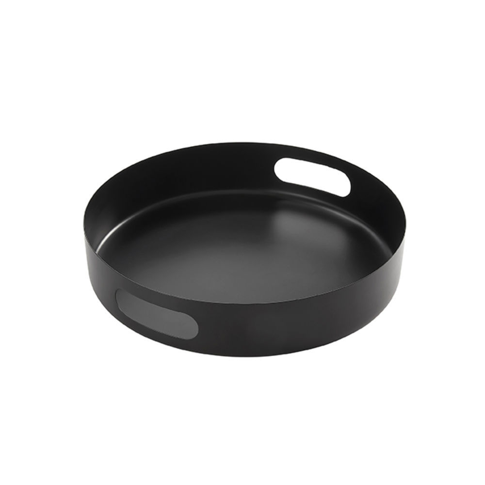 American Metalcraft SERVING TRAY, BLACK, ROUND, 12-1/8" DIA.