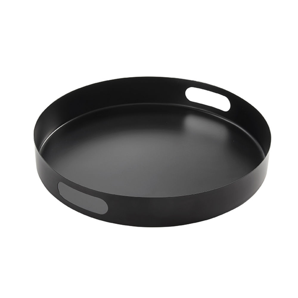 American Metalcraft SERVING TRAY, BLACK, ROUND, 14-5/8" DIA.