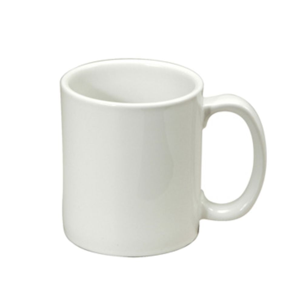 Oneida Mug, China, 4.75", Bright White Narrow Rim,36/CS