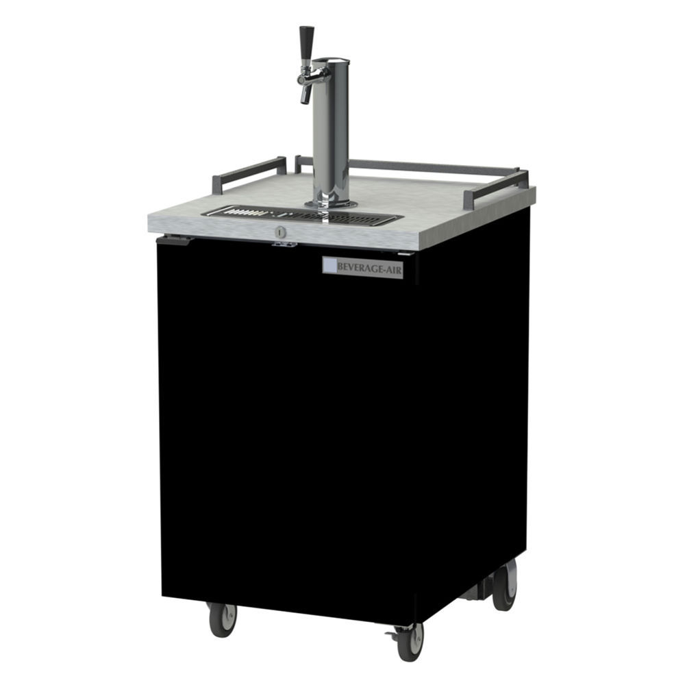 Beverage Air Bar Mobile Draft Cooler - Black - Single Tap