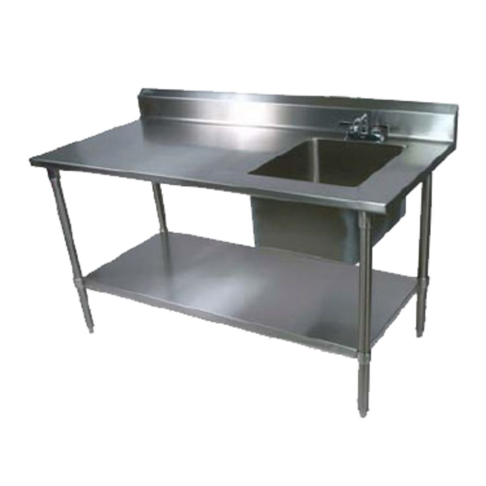 John Boos PREP TABLE 60X30 W/5"CLIP-DOWN RSR