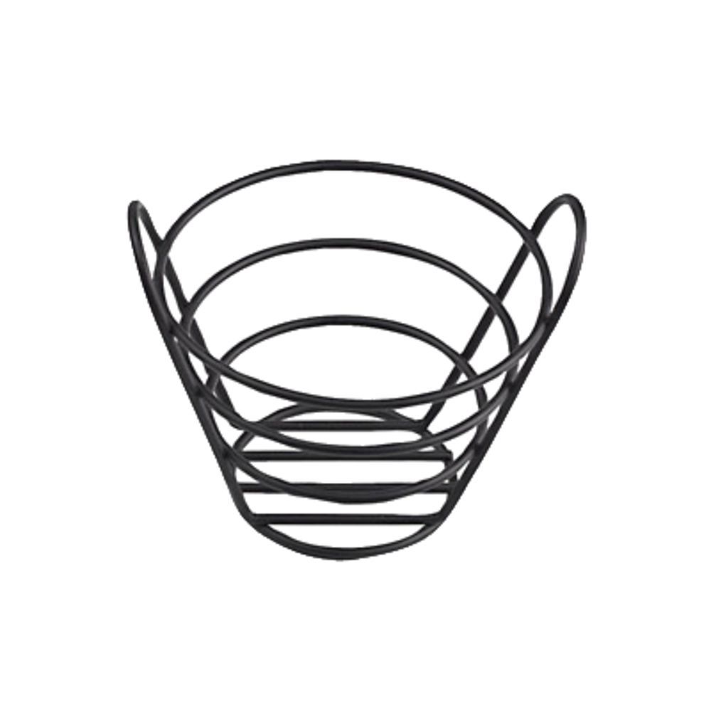 G.E.T. Round Black Iron Bucket Basket- 6.25" X4.25"H - 12 Each