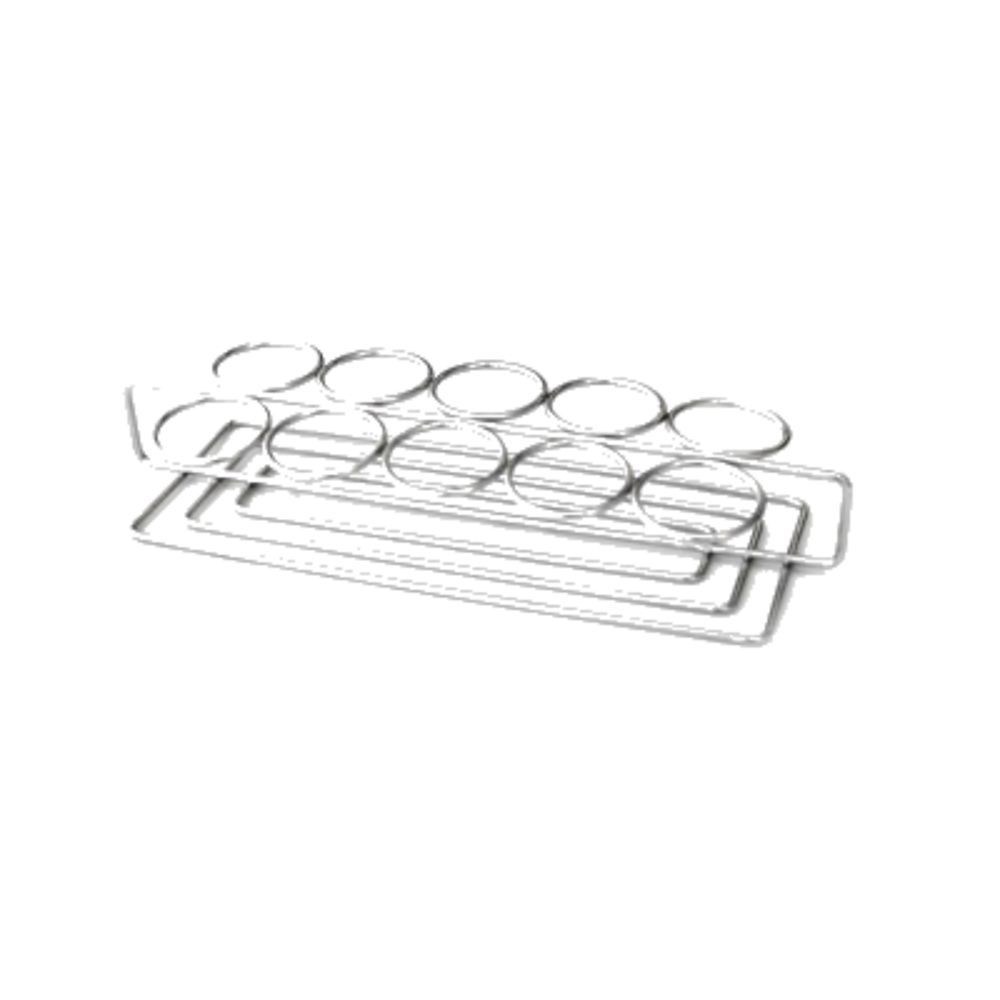 G.E.T. Stainless Steel Dessert Caddy- 11.75"X3.25"X1.25" - 12 Each