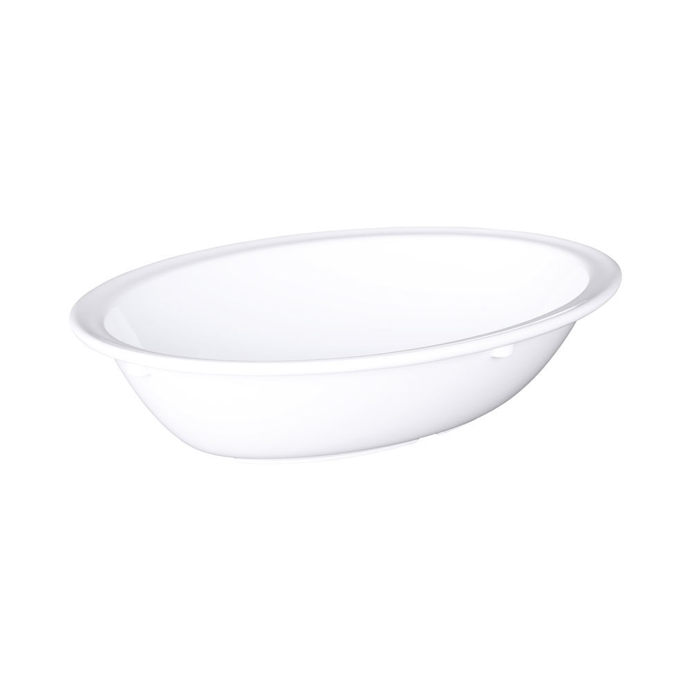 Elite Oval Bowl, 10 1/4" x 7 3/8" x 2 1/4" h., 32 oz., White - 12 per case
