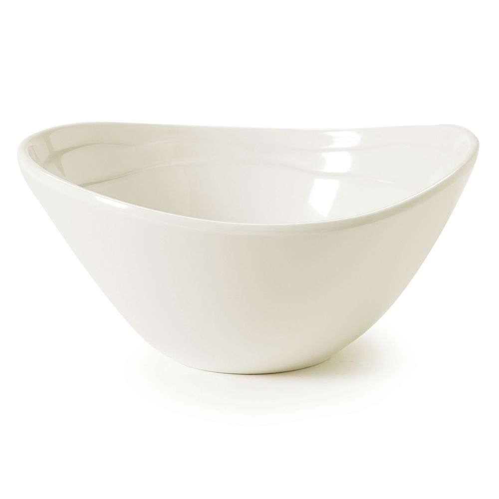 G.E.T. 10oz American White Melamine Magnolia Bowl - 2 Dozen