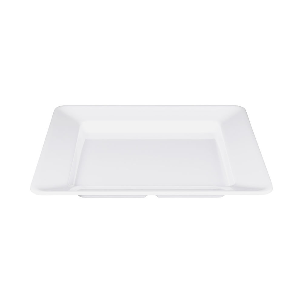 Elite Square Plate, 12" sq. x 1 1/2" h., White