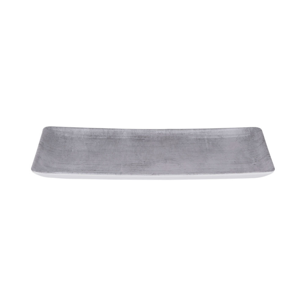 Elite Rectangular Plate, 11 3/8" x 5 1/8" x 7/8" h., Denali, Cement - 6 ...