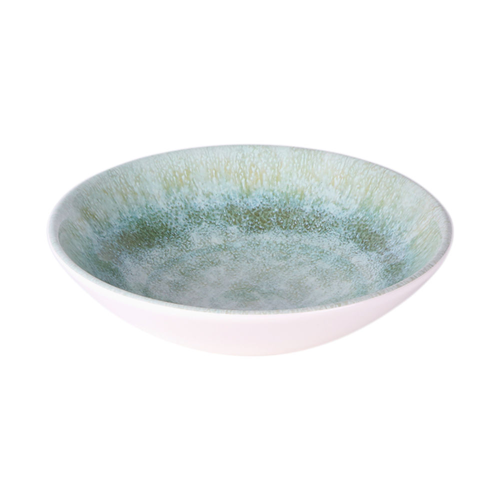 Elite Round Bowl, 6 3/4" dia. x 1 3/4" h., 16 oz., Monet, Sea Moss - 6 ...
