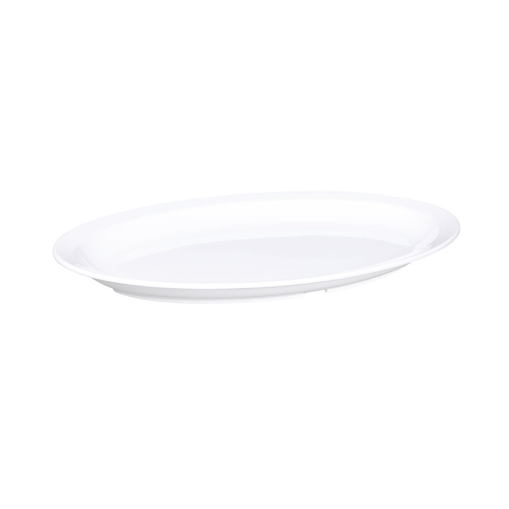 Elite Oval Platter, 13 1/4" x 9 5/8" x 1 1/8" h., White - 12 per case