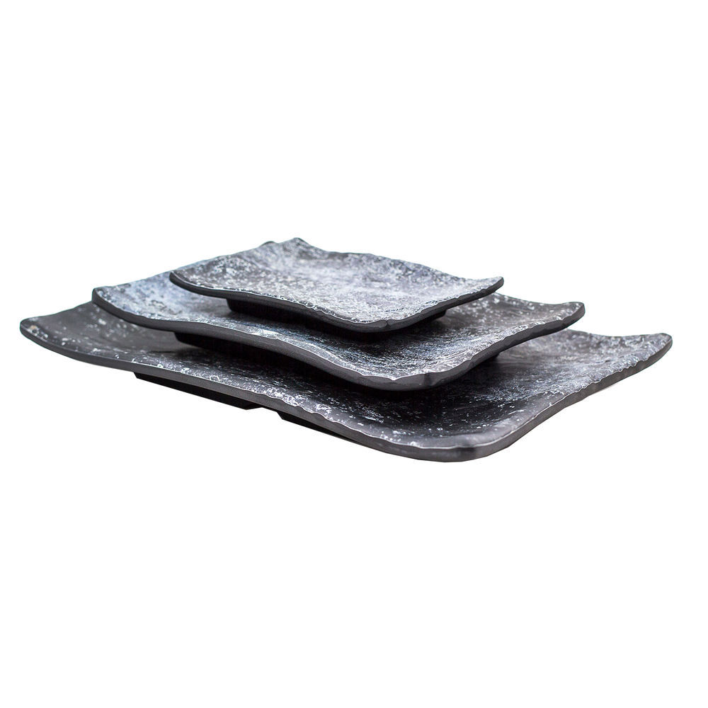 Cheforward Endure Rectangle Platter (Large) - Weathered Pewter - 12 per case