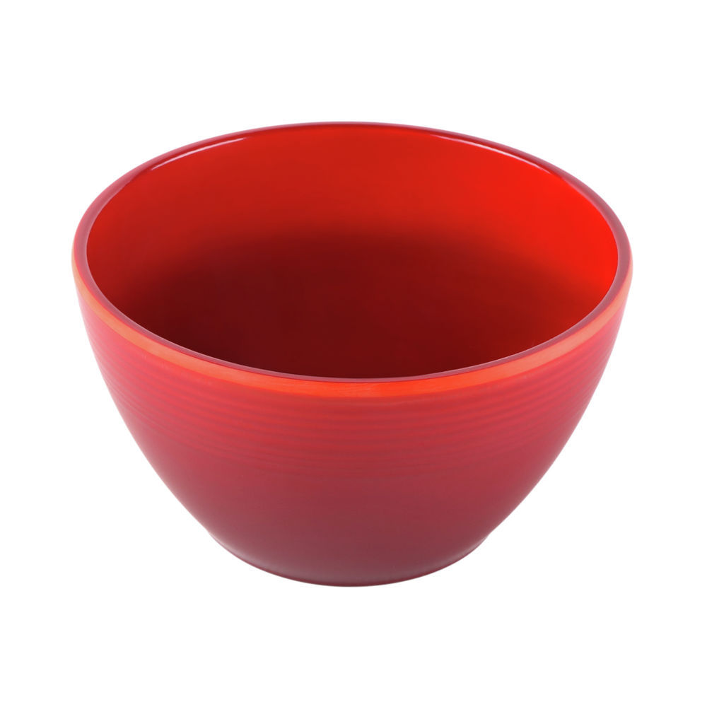 Elite Round Bowl, 4 3/4" dia. x 2 5/8" h., 15 oz., Maya, Red Glaze - Case/6