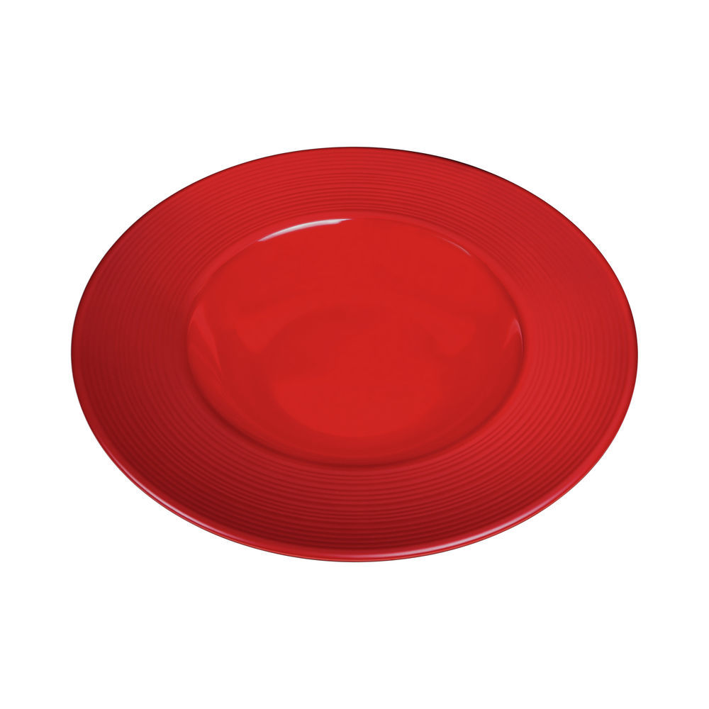 Elite Round Pasta/Soup Bowl, 9 7/8" dia. x 1 3/4" h., 10 oz., Maya, Red ...