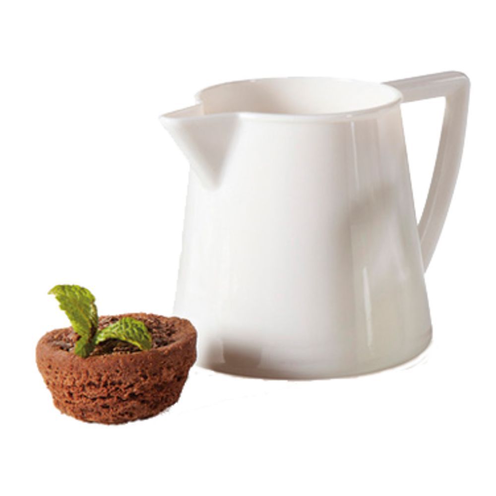 G.E.T. Creamer, 6 Oz., Polycarbonate, White - 2 Dozen