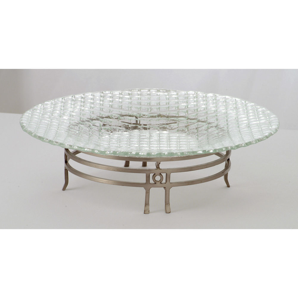 G.E.T. 2-Tier Rectangular Iron Satin Finish Concierge Display Stand- 15 ...